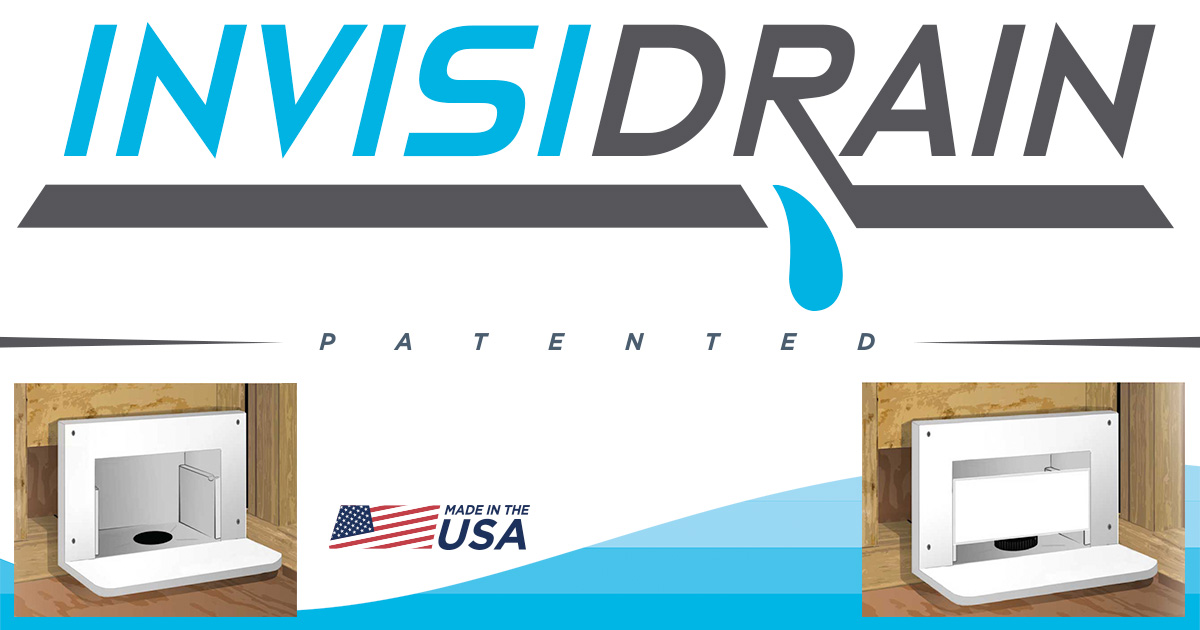 Invisible Drain = Invisidrain - The patented drain that's nearly invisible